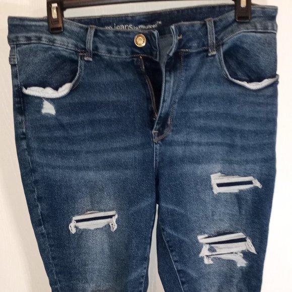 Maurices | Jeans | M Jeans By Maurices High Rise 6w Short Distressed ...